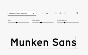Munken lanserar typsnitt inspirerat av vägskyltar
